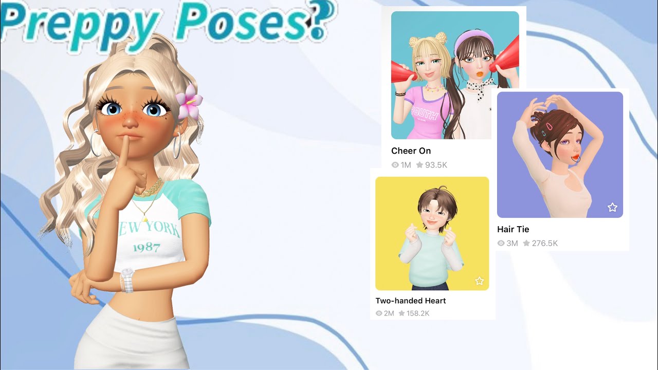 Poses for your zepeto account! - YouTube