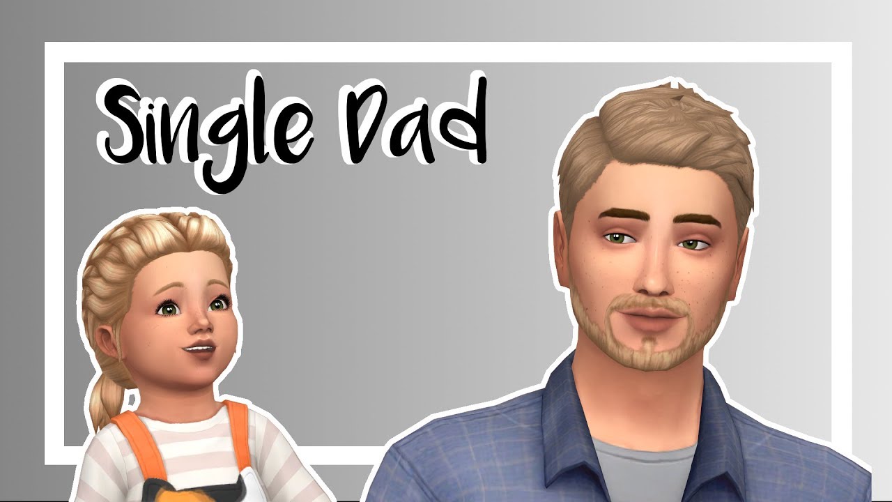 The Sims 4 CAS | Single Dad + Full CC List - YouTube