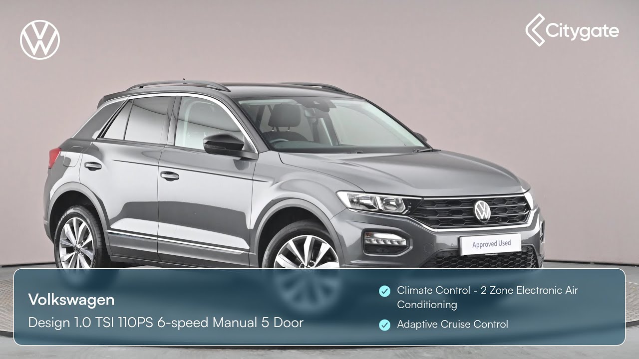 Volkswagen T-Roc - Design 1.0 TSI 110PS 6-speed Manual 5 Door ...