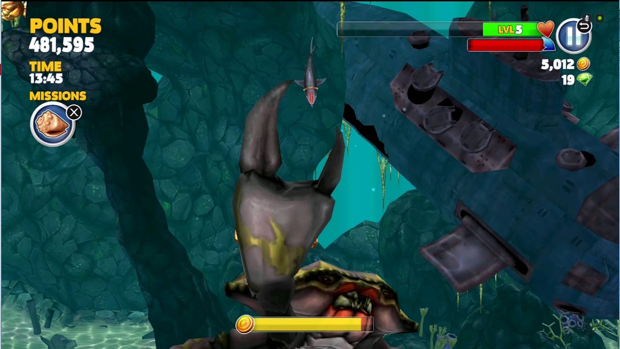 KILLING THE BLACK CRAB BOSS!! - HUNGRY SHARK EVOLUTION TIGER SHARK ...