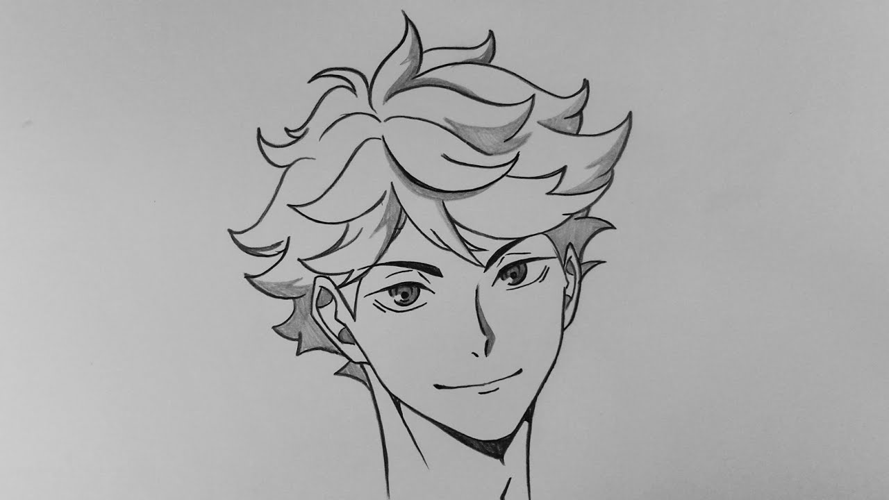 Easy Anime Drawing || Draw Oikawa Tooru from Haikyuu Step by step - YouTube