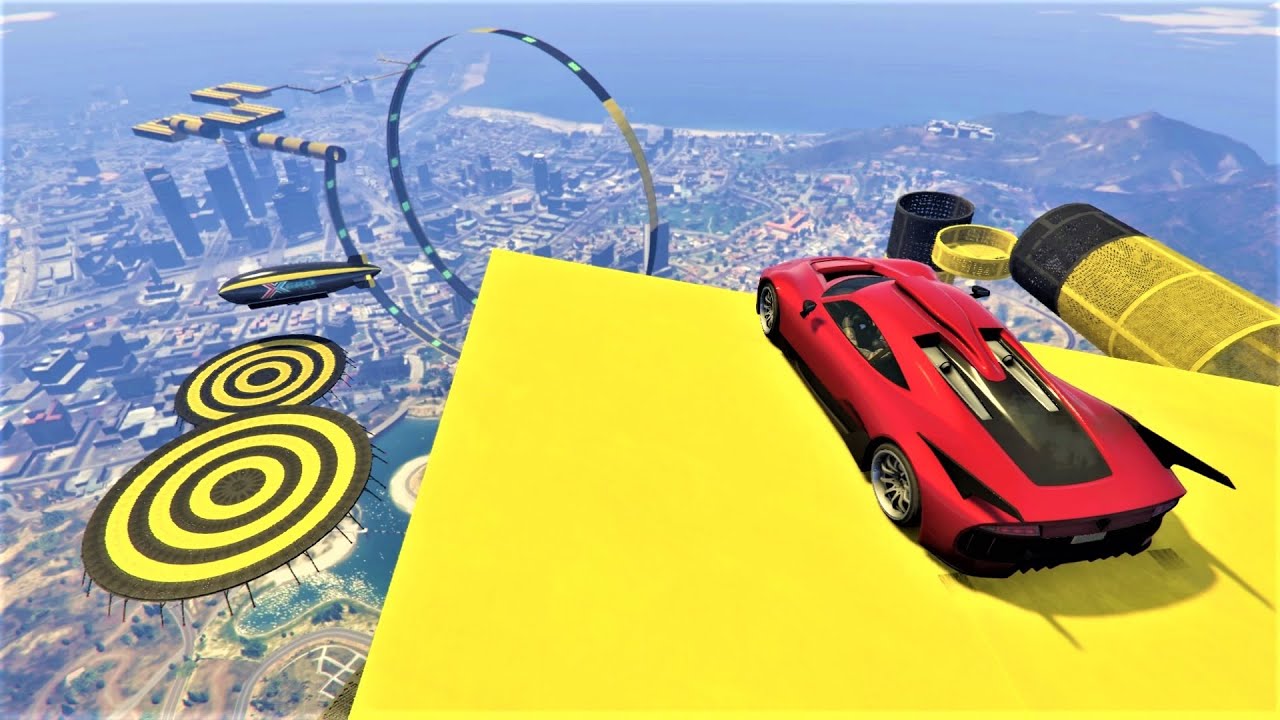 Real Skill Test Parkour - Amazing Map GTA 5 Online - YouTube