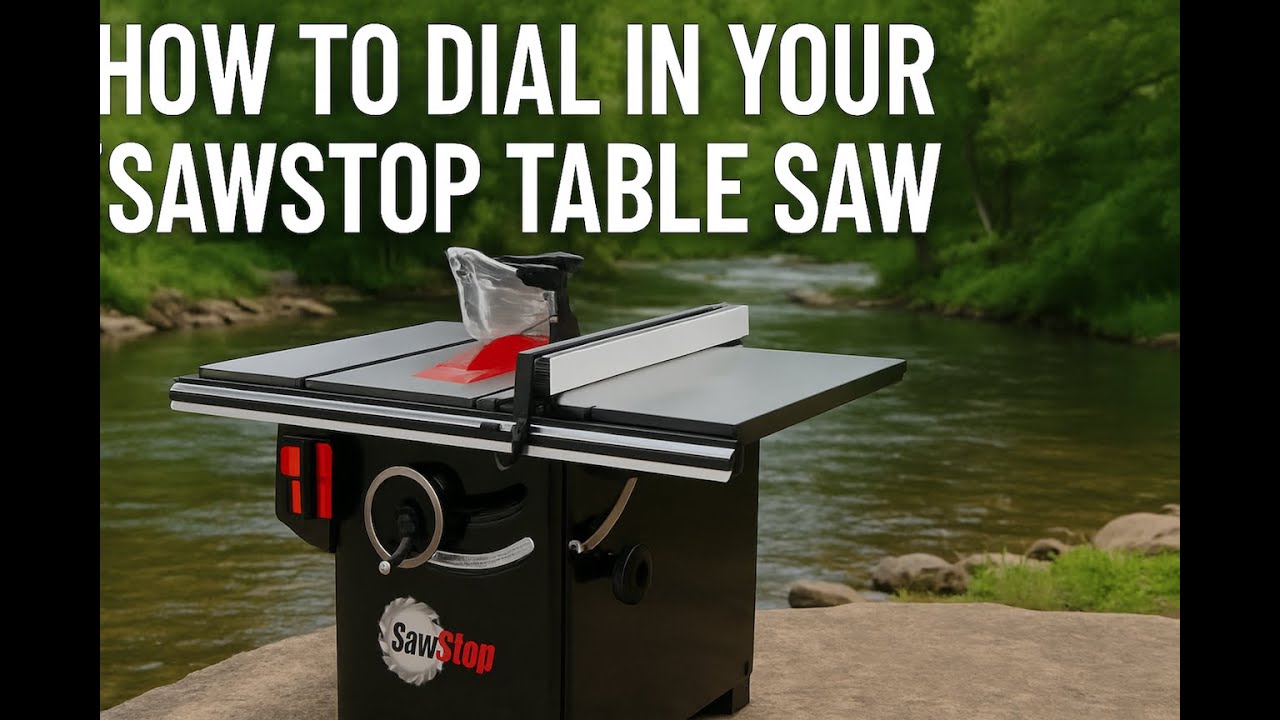 DIALING IN YOUR SAW STOP TABLE SAW - YouTube