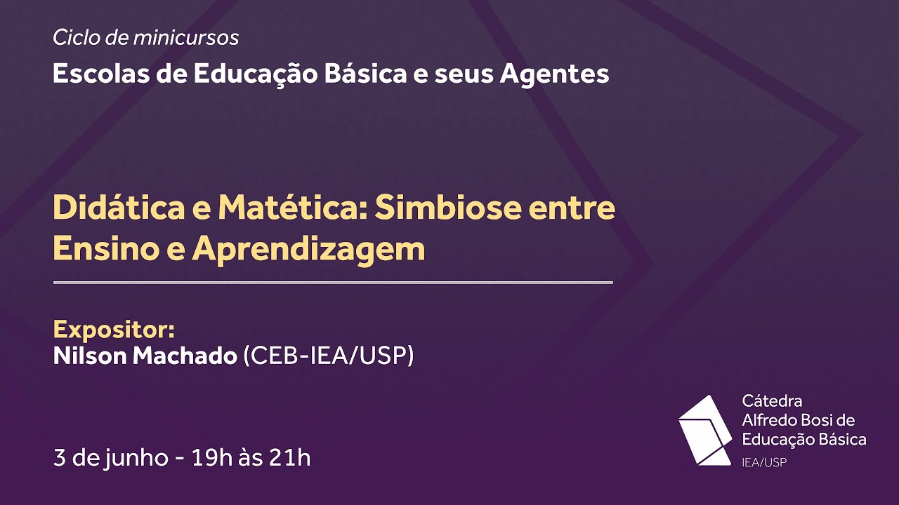 Minicurso: Didática e Matética: Simbiose entre Ensino e Aprendizagem ...