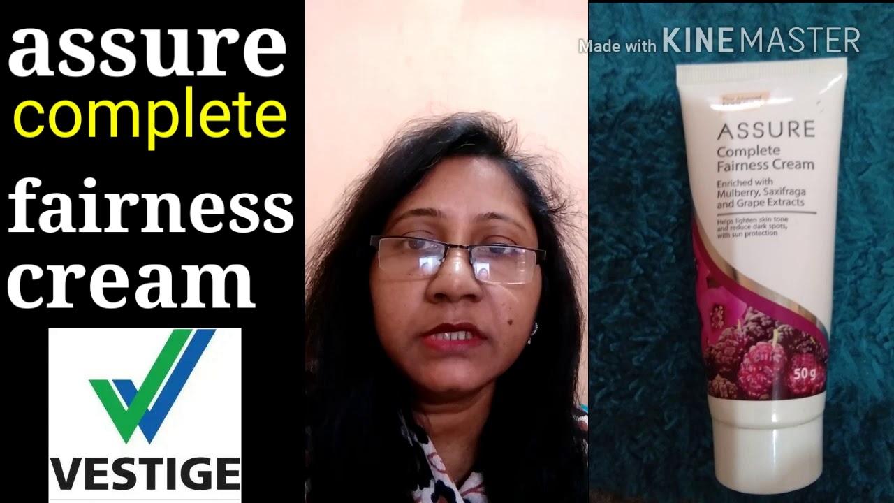 Assure complete fairness cream by vestige - YouTube