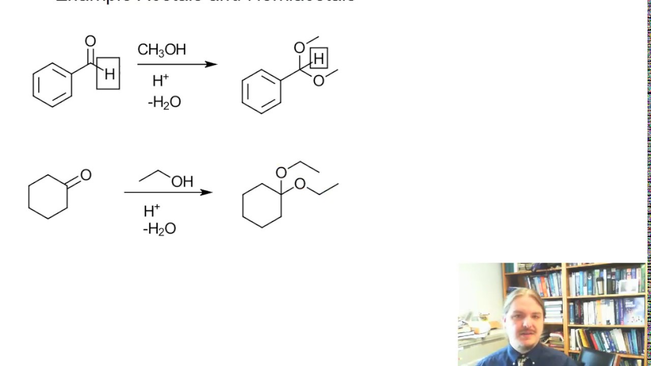 Examples of acetals and hemiacetals - YouTube