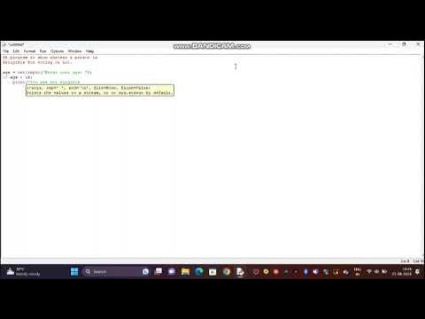 How to check a person whether it is eligible to cast vote or not by a program in Python. - YouTube