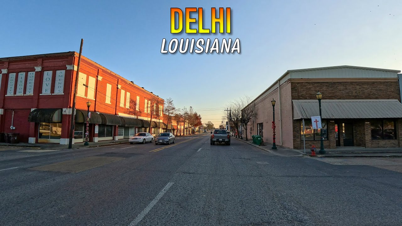 Delhi Louisiana Driving Through - YouTube