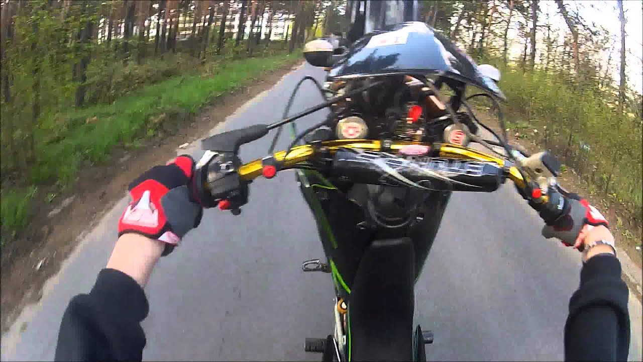 Supermoto funny wheelie fail crash |GOPRO HERO 2 - YouTube