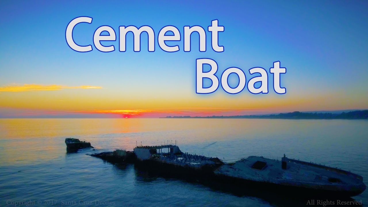 Cement Boat at Seacliff Beach - YouTube