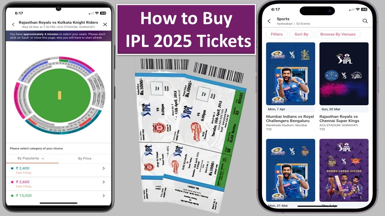 How to Buy IPL 2025 Tickets Step by Step Guide - YouTube