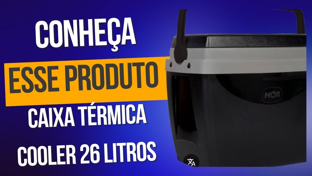 caixa térmica cooler mor 26 litros - YouTube