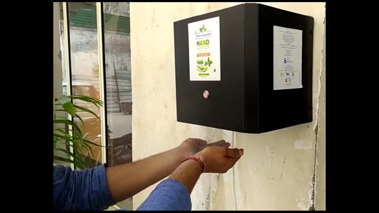 Automatic Hand Sanitizing Machine Demo| By Bomber Automation - YouTube