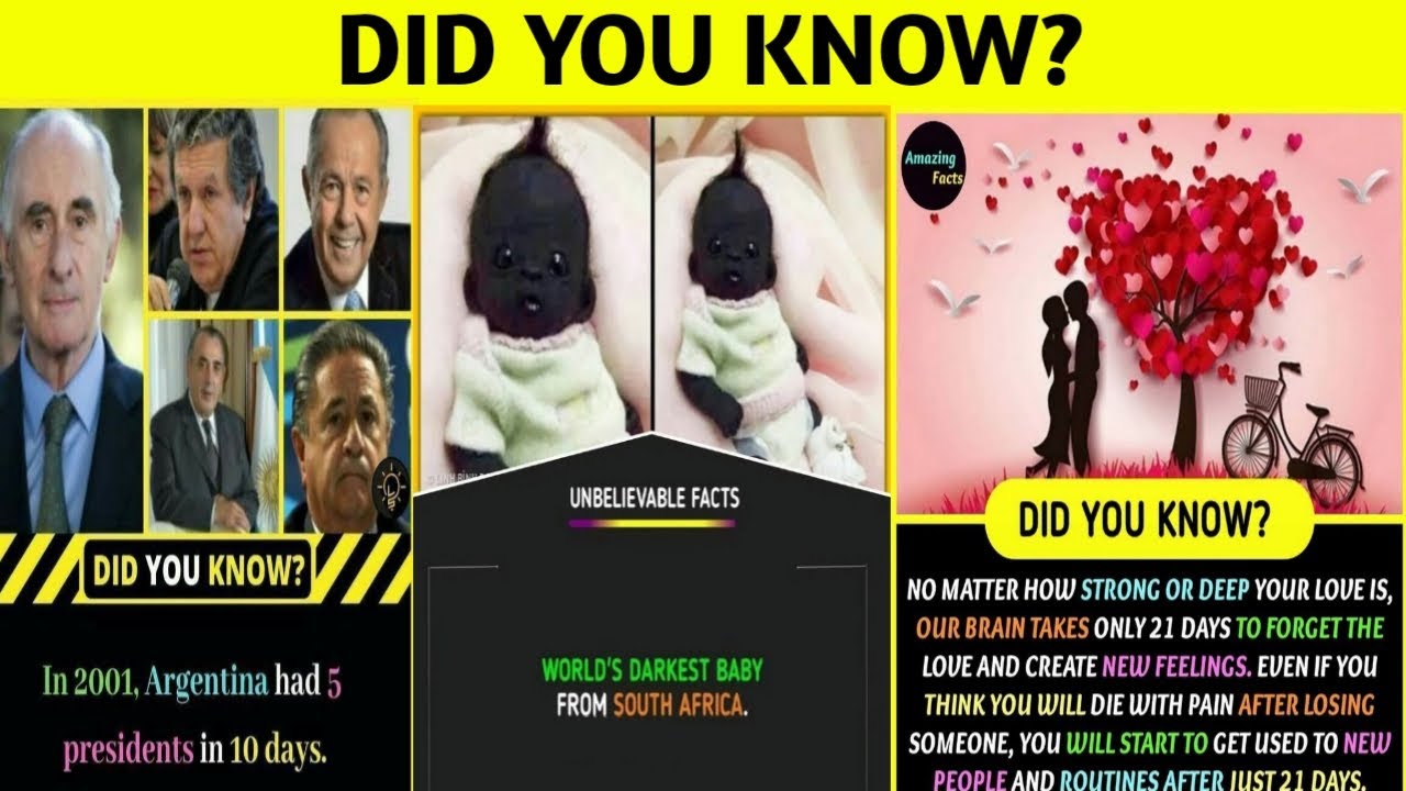 OMG !! 😱😱 Interesting Facts you shouldn't Miss ||Facts Techz|Did You ...