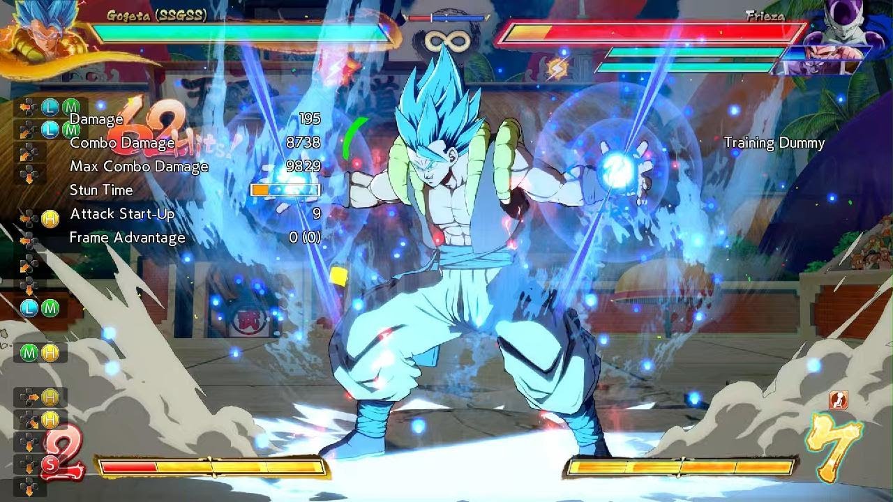 DBFZ Blue Gogeta Solo TOD Combo - YouTube