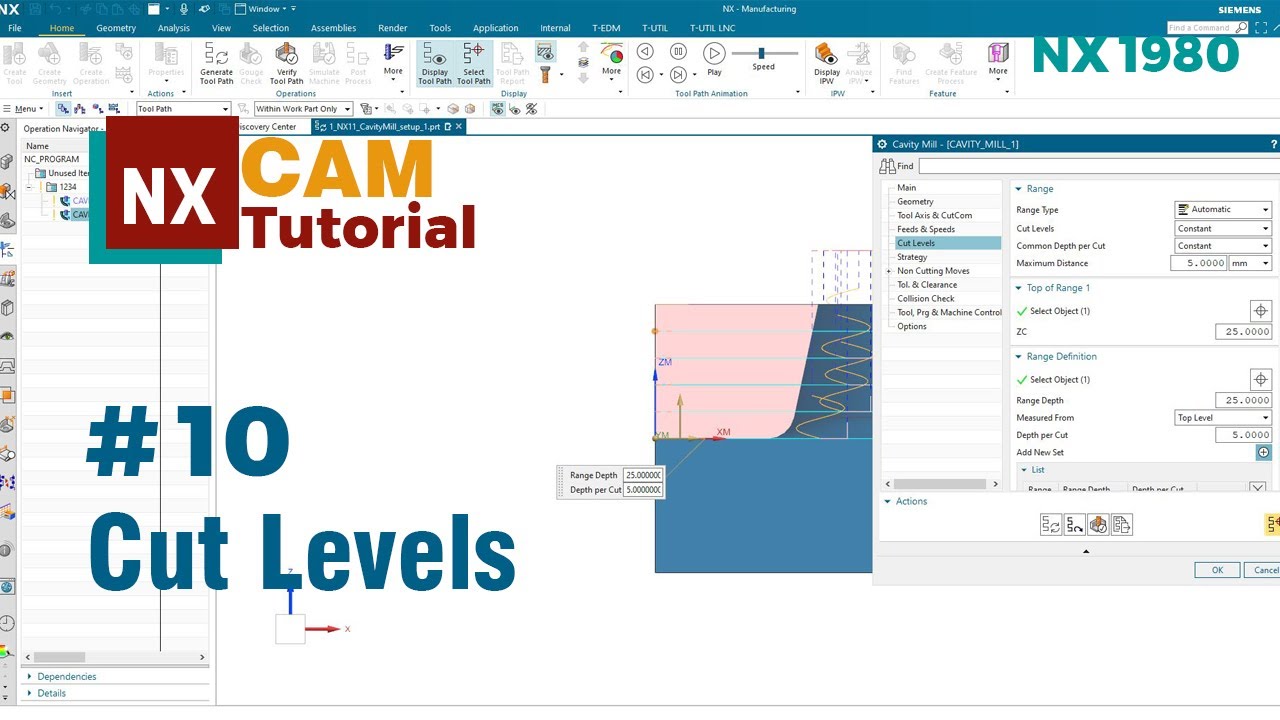 [Tự học NX CAM] #10 - Cut Levels - YouTube