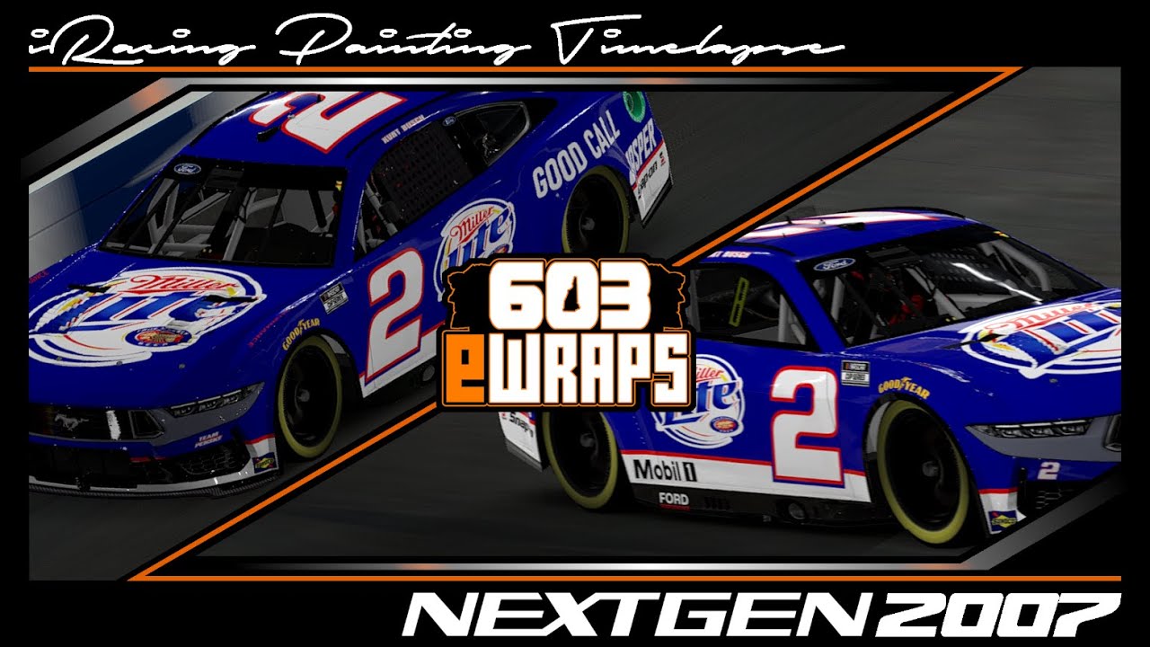 iRacing Painting Timelapse - Next Gen 2007 Episode 2 - Kurt Busch ...