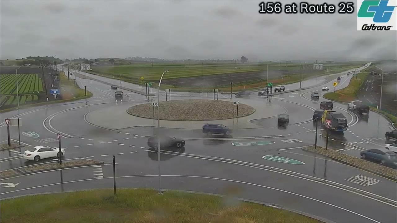 How are Drivers Handling California's First Turbo Roundabout? - YouTube