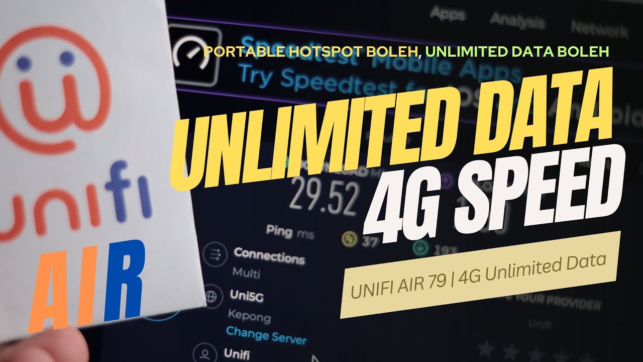 Unifi Air RM79 - Unlimited Data, Boleh Hotspot - YouTube