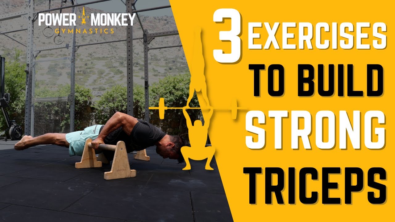 3 Exercises to BUILD STRONG Triceps - YouTube