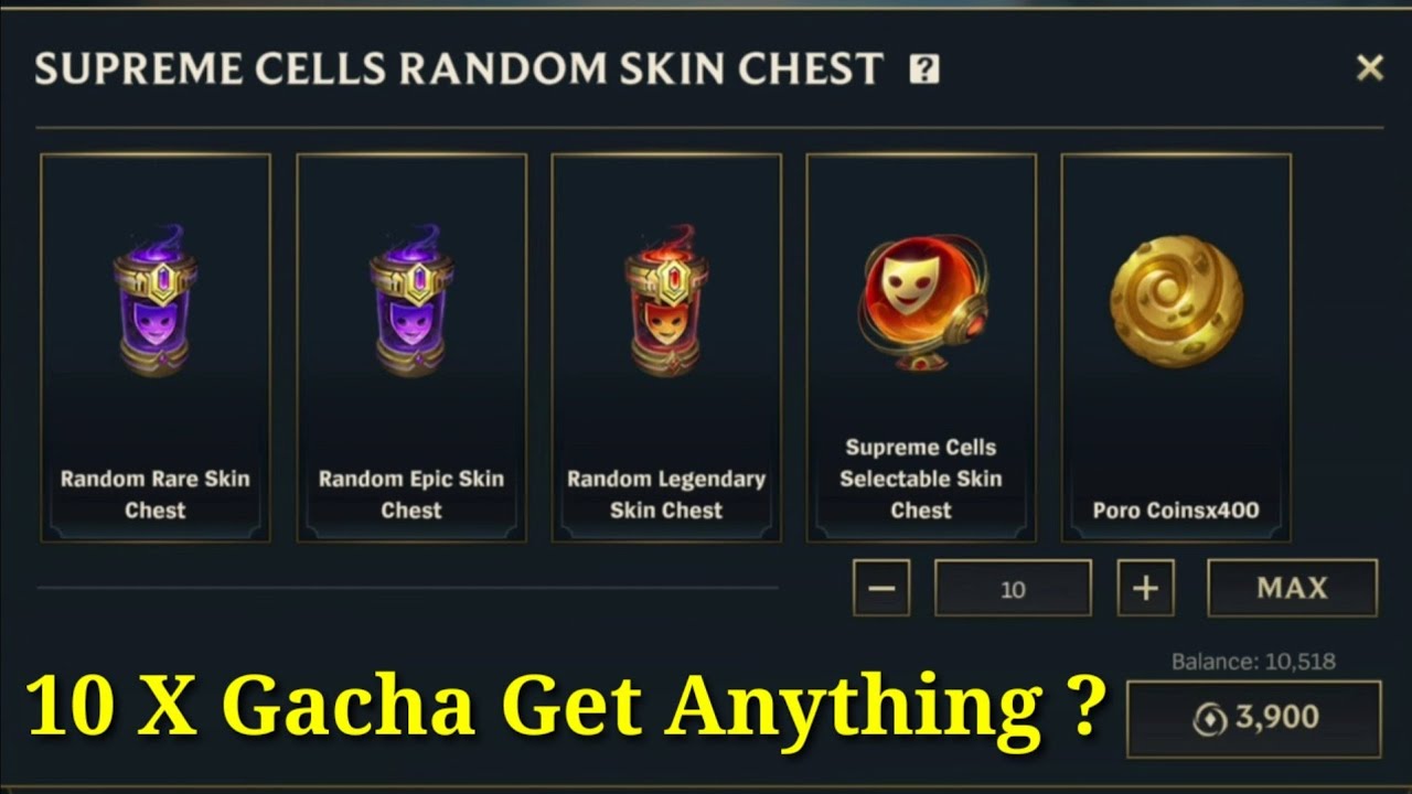 10 X Gacha Supreme Cells Skin Get Anything ? Worth It ? Yes Or No ...