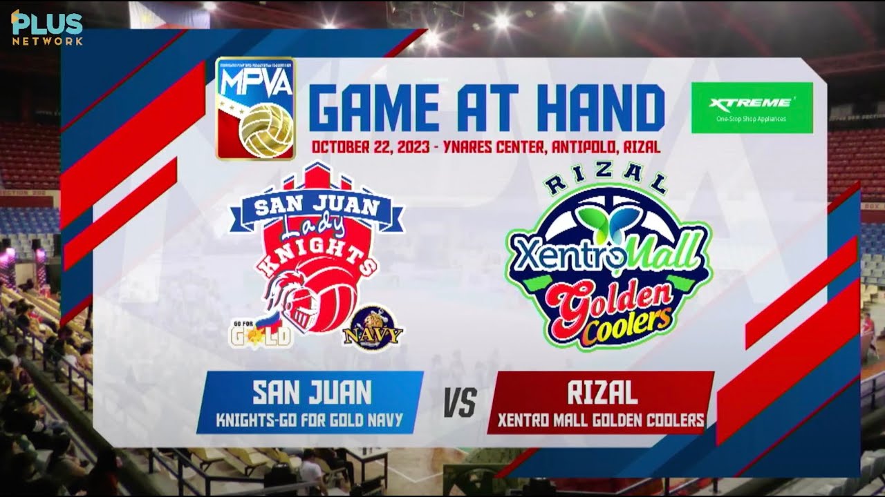 2023 MPVA - Day 1, Match 2 - October 22, 2023 - San Juan vs. Rizal ...