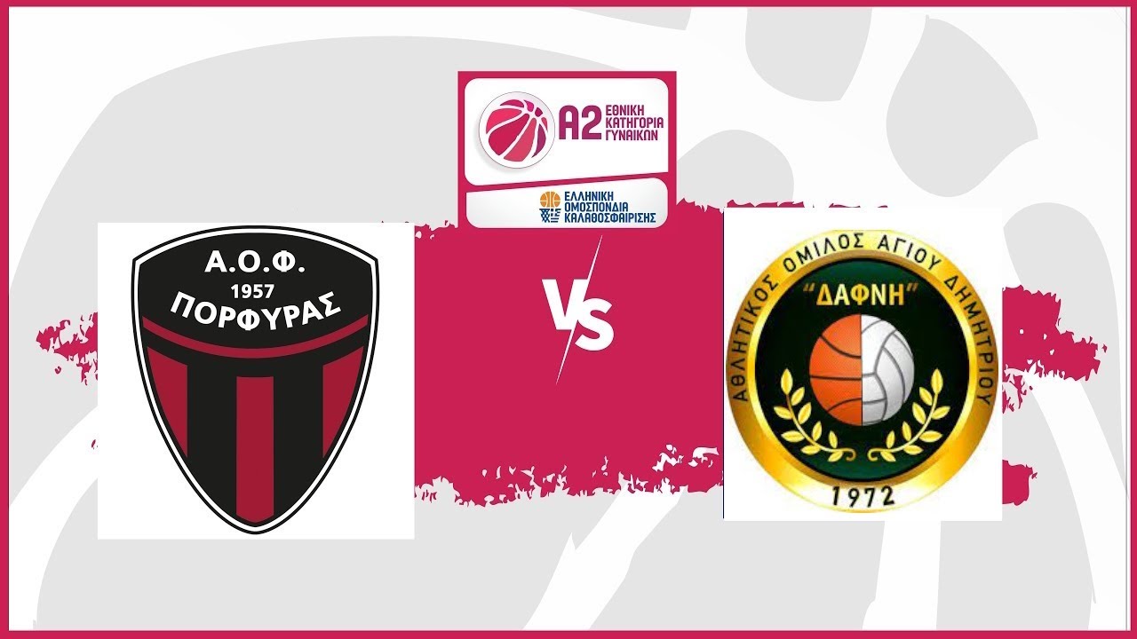 ΑΟΦ Πορφύρας-Α.Ο Δάφνη Αγίου Δημητρίου 41-38 (34-34 κ.α) - YouTube