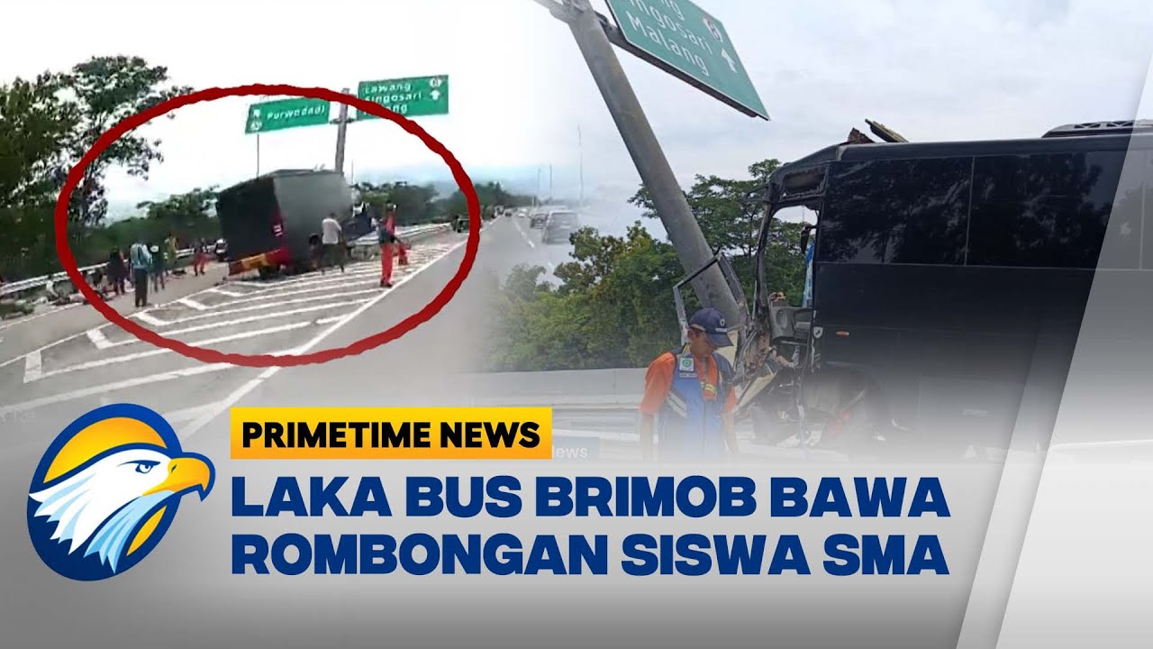 Bus Brimob Polri T4br4k Petunjuk Jalan, 2 T3w4s - [Primetime News ...