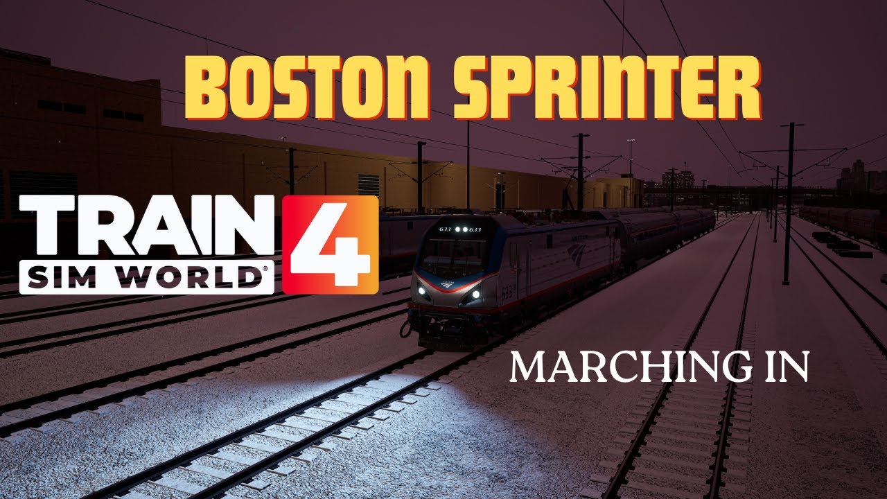 Train sim world 4. Boston Sprinter. Marching In. ACS-64 - YouTube