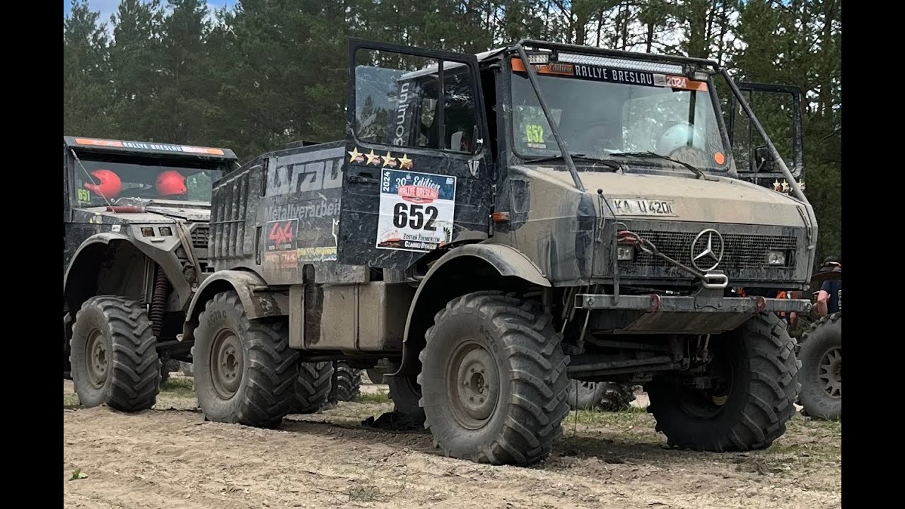 30th Edition Rallye Breslau 2024 - in the sand of Zagan with unimog ...