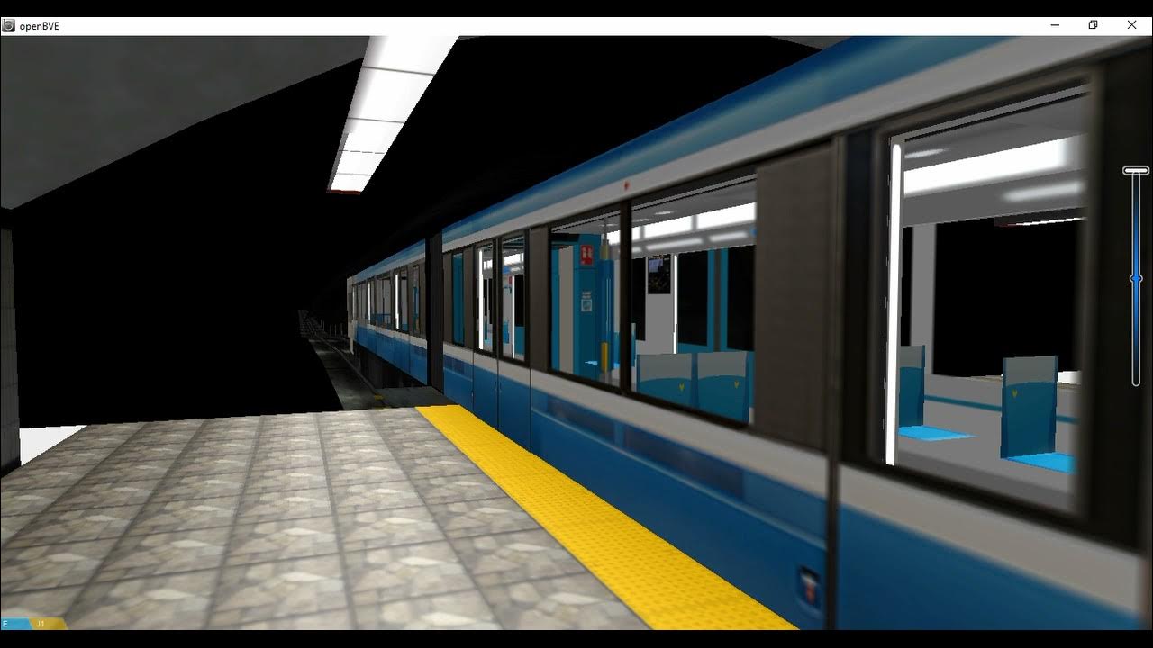 OpenBVE MPM 10 Arrêt à la station Jean Talon de la ligne orange du métro de Montréal - YouTube