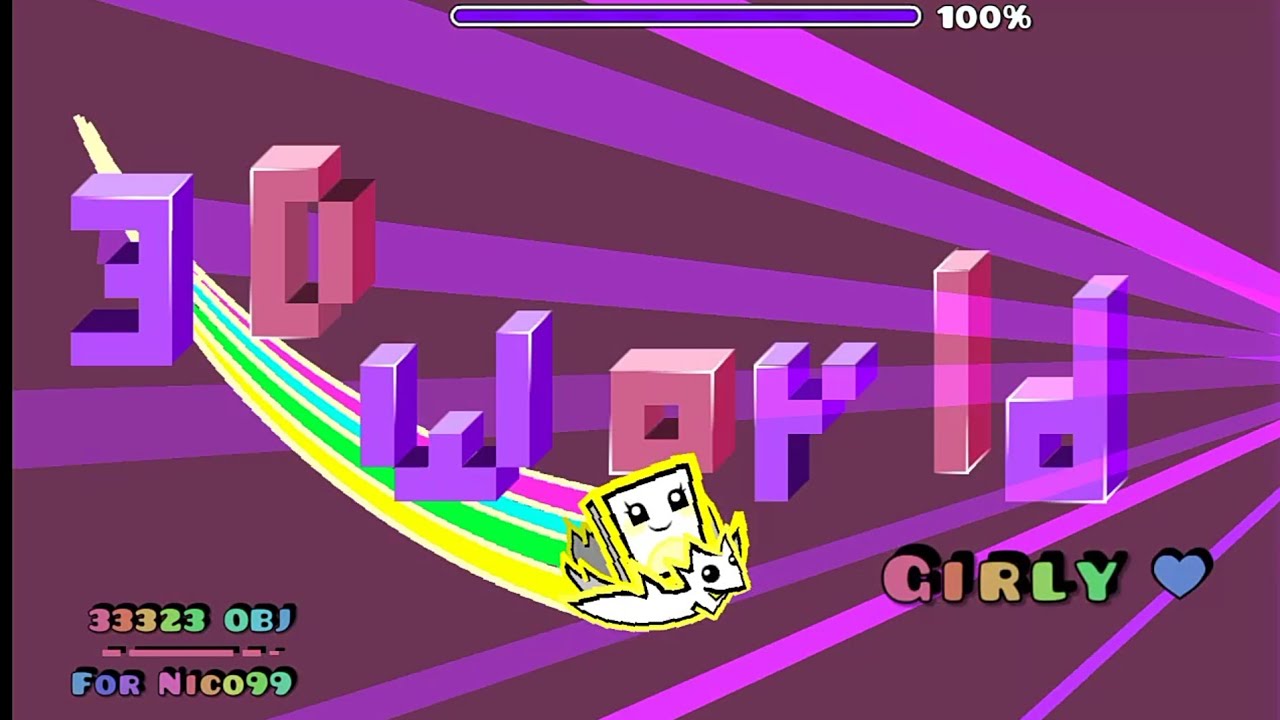 3d World By Girlyale02 Geometry Dash Youtube
