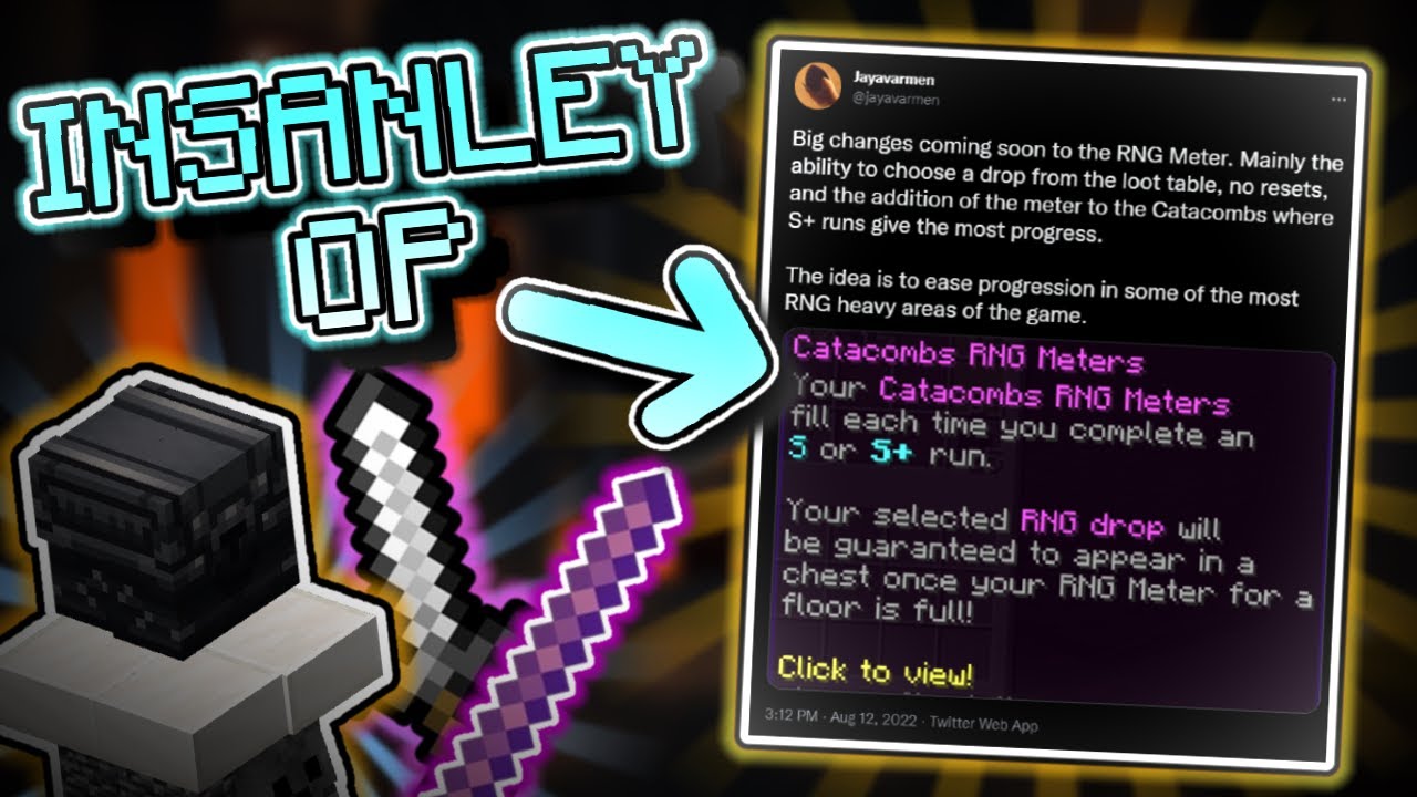 *NEW* Dungeon RNG METER & RNG Meter changes! (FREE HANDLES?!) - Hypixel Skyblock - YouTube