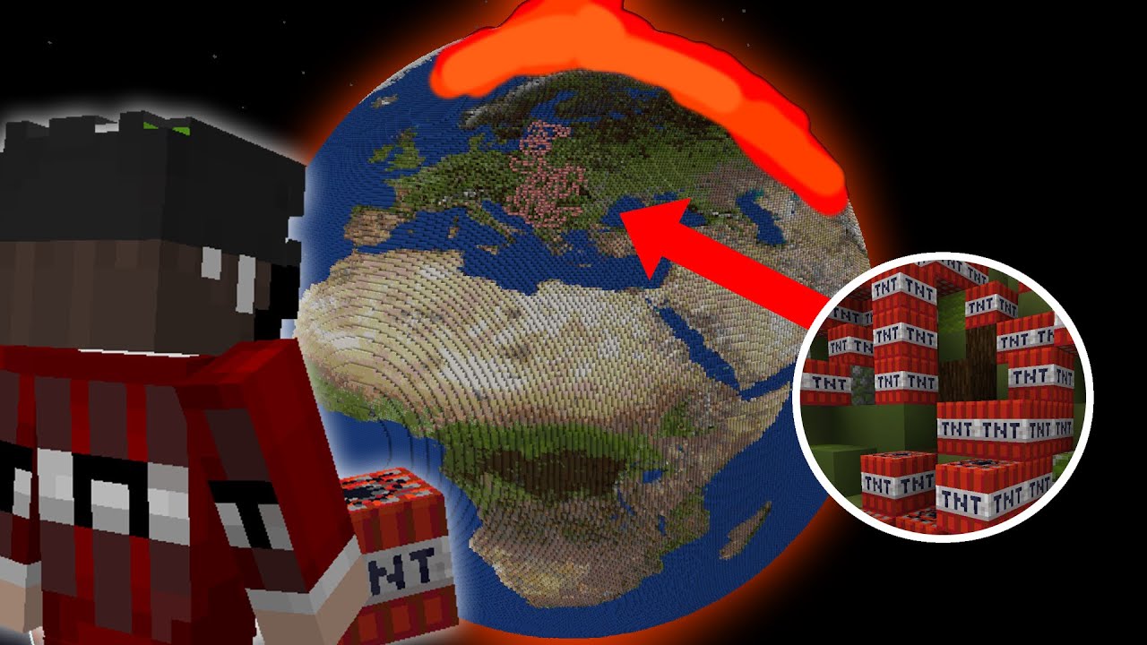 Destroying The Minecraft Earth With Mods! - YouTube