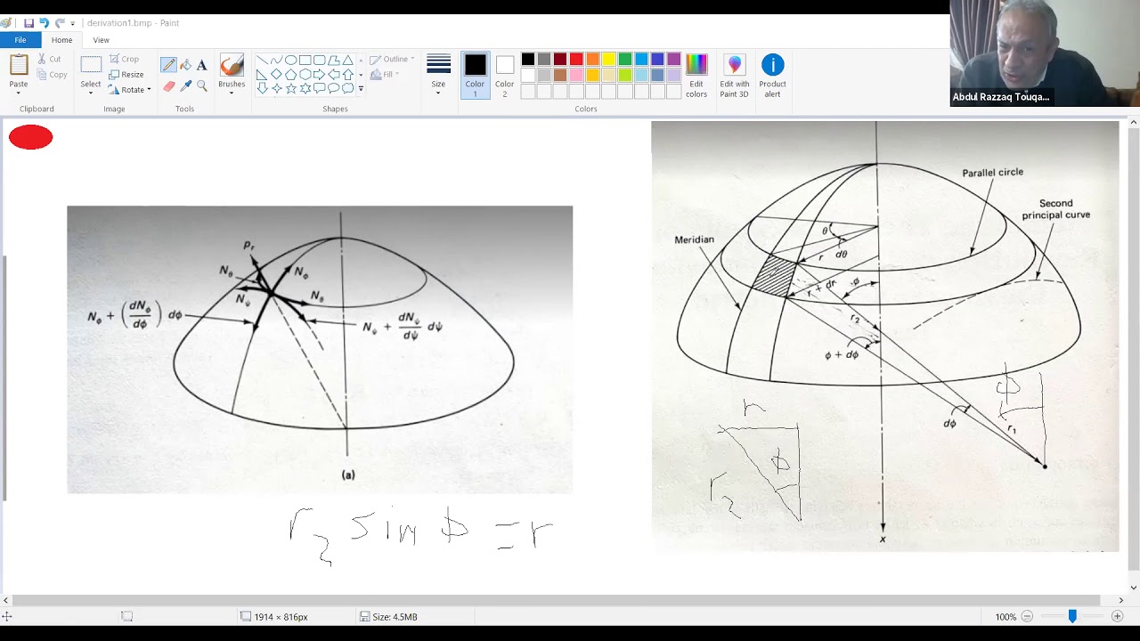 Derivation of shell law + Spherical dome equations 21 - YouTube