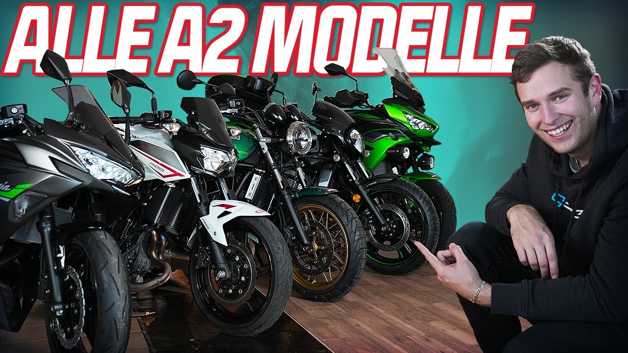 ALLE KAWASAKI A2 MOTORRÄDER! DER ÜBERBLICK - YouTube