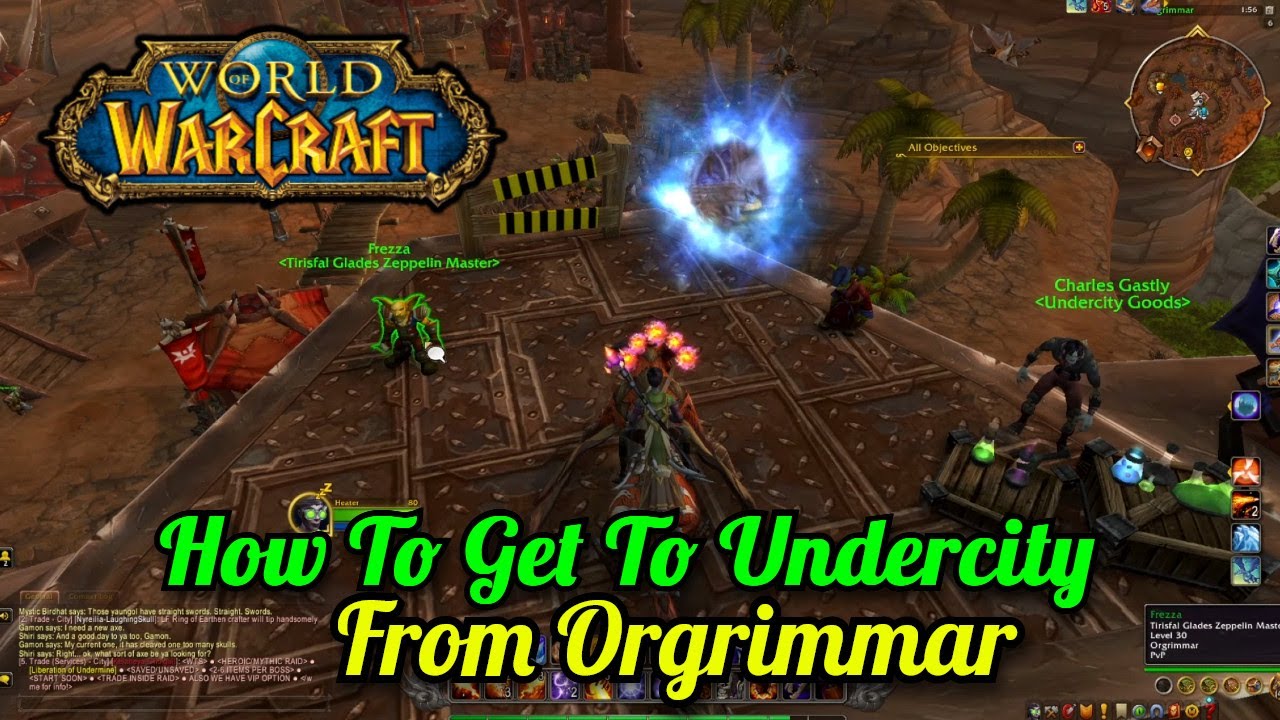 World of Warcraft: How to get to Undercity from Orgrimmar - YouTube