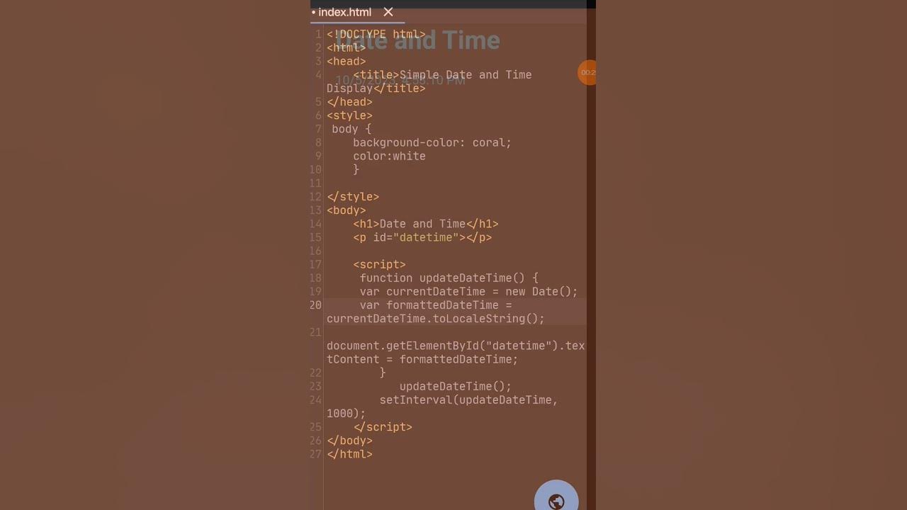 Show Date And Time In Javascript Javascript Viral Coding Reactjs