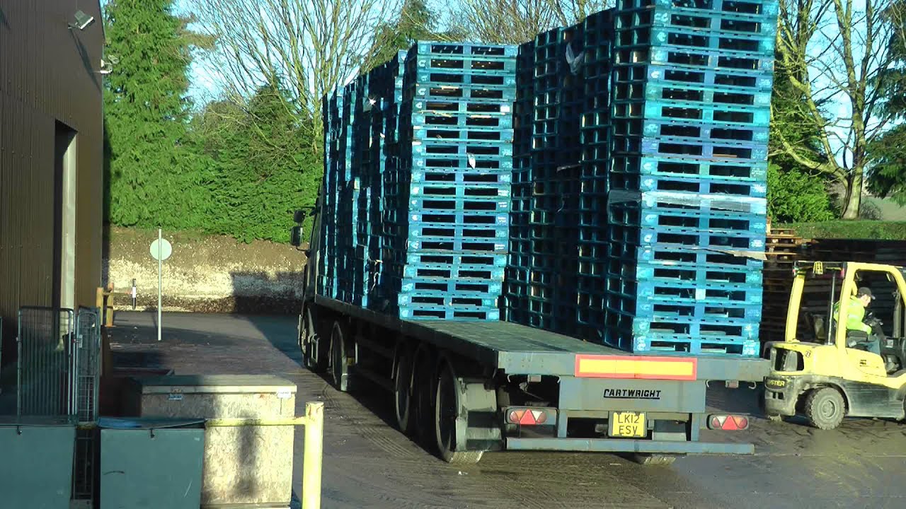 Pallets being loaded - YouTube