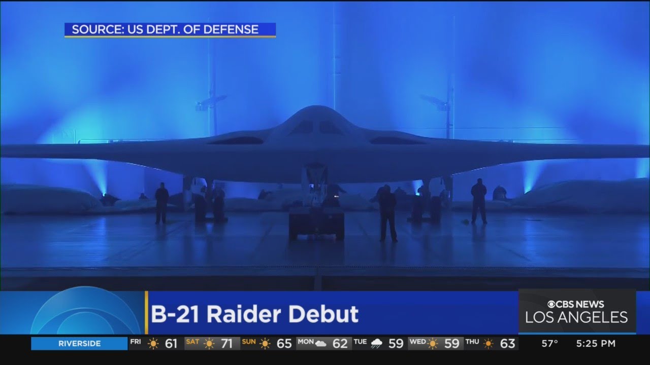 Department of Defense unveils B-21 Raider stealth bomber - YouTube