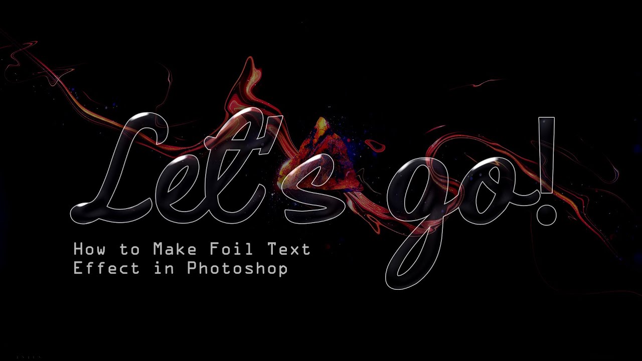 Amazing Foil Text Effect in Photoshop | Photoshop Tutorial | Foil ...