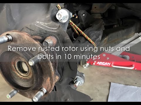 Simple Trick to Remove a Stuck and Rusty Brake Rotor
