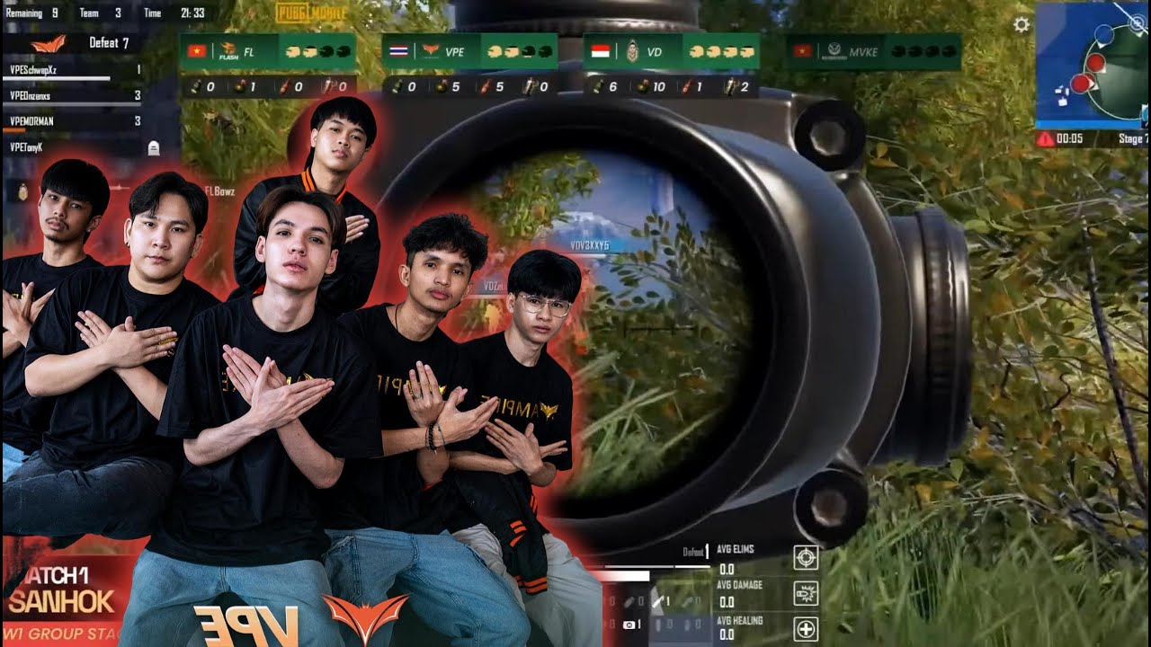 PUBG MOBILE PMSL W1 D1 M1 Gameplay Vampire Esport - YouTube