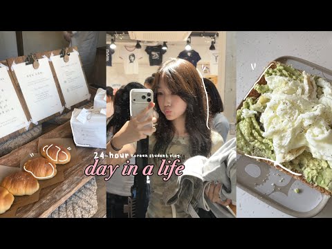 24-HOUR vlog 🪽*realistic* day in a life, korean student