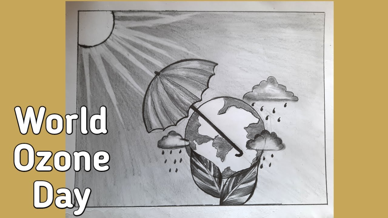 Ozone Day Poster - World Ozone Day Drawing - Easy Ozone Day Poster ...