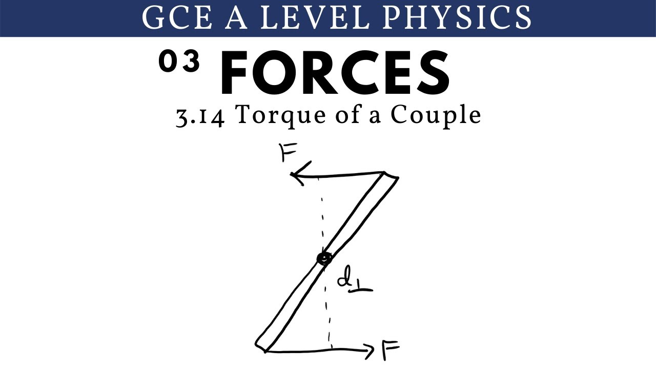 GCE A Level Physics | Torque of a Couple (Forces Chapter) - YouTube