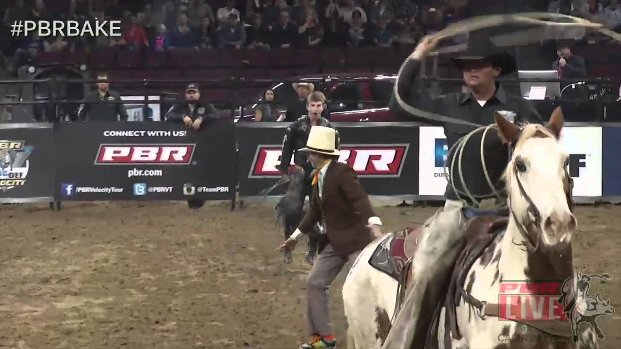Jess Lockwood rides Holey Kat for 85.5 points (PBR) - YouTube
