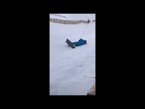 Scottish ski lift fail (HILARIOUS!!!) - YouTube
