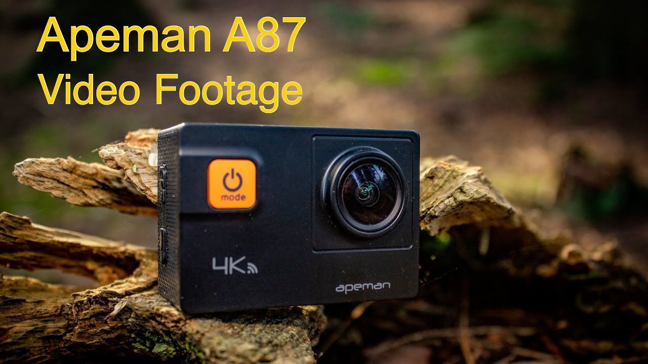 Apeman A87 4K Action Camera - 1080p + 720p Slow Motion Video Footage ...