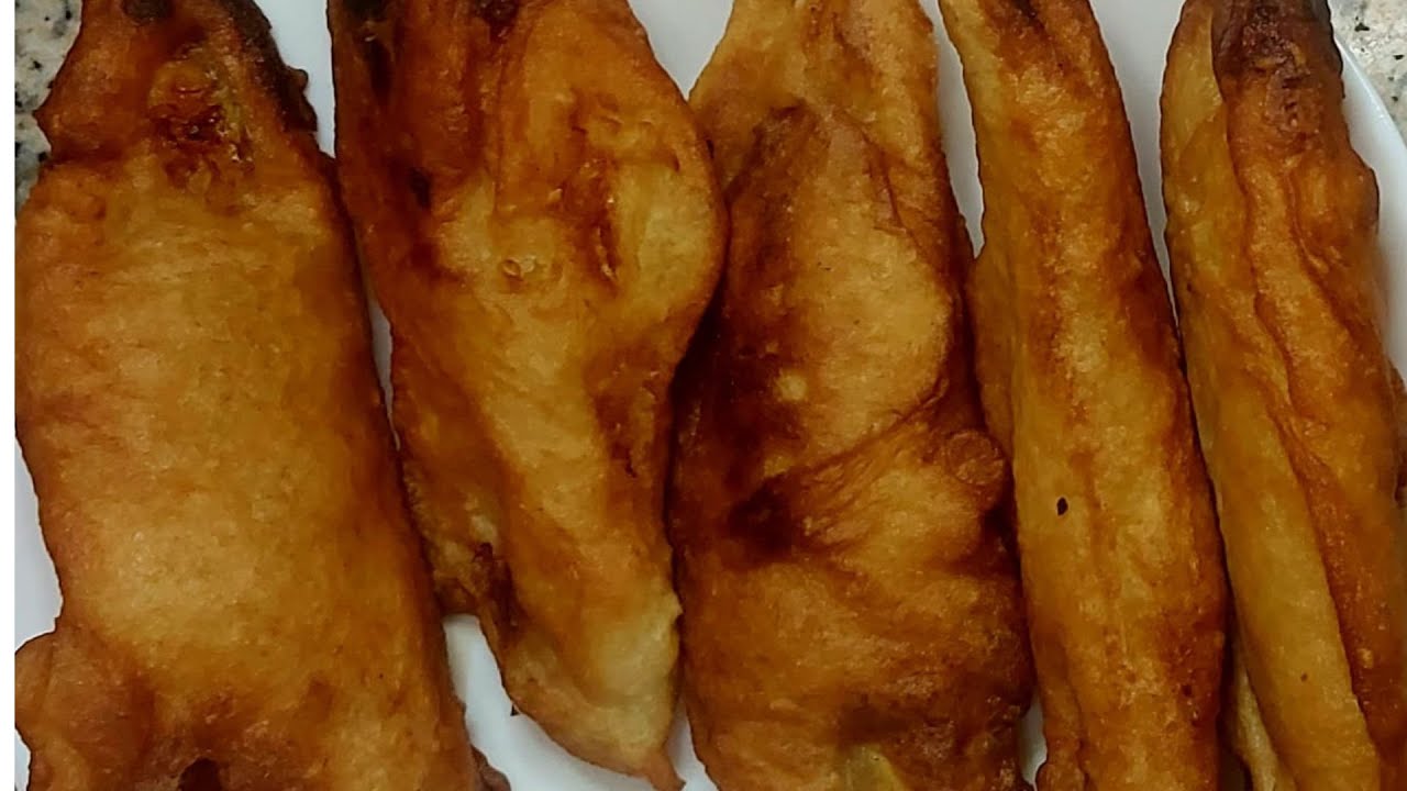 Banana fritters with semolina - YouTube